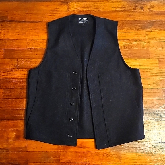 Filson | Jackets & Coats | Filson Mackinaw Structured Dark Grey Wool ...